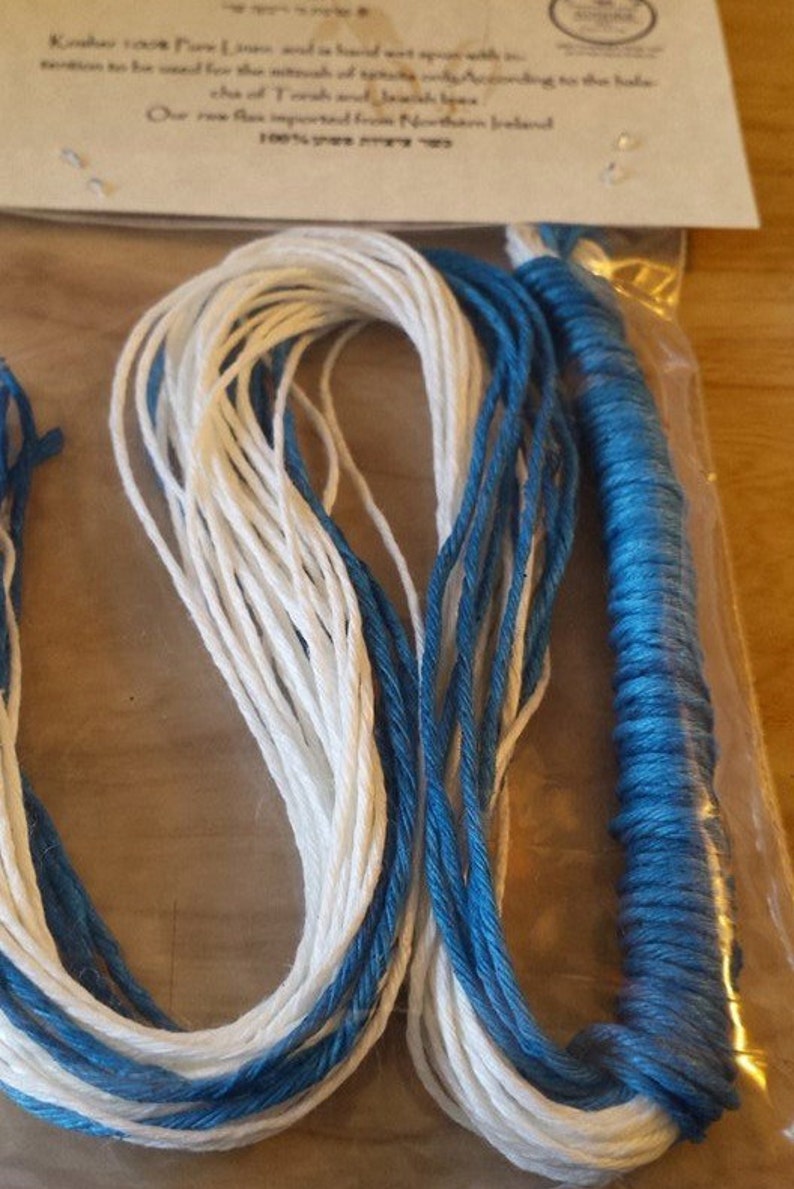 KOSHER Shatnez Free Certified Linen Tzitzit Full Set ציצית כשרה ...
