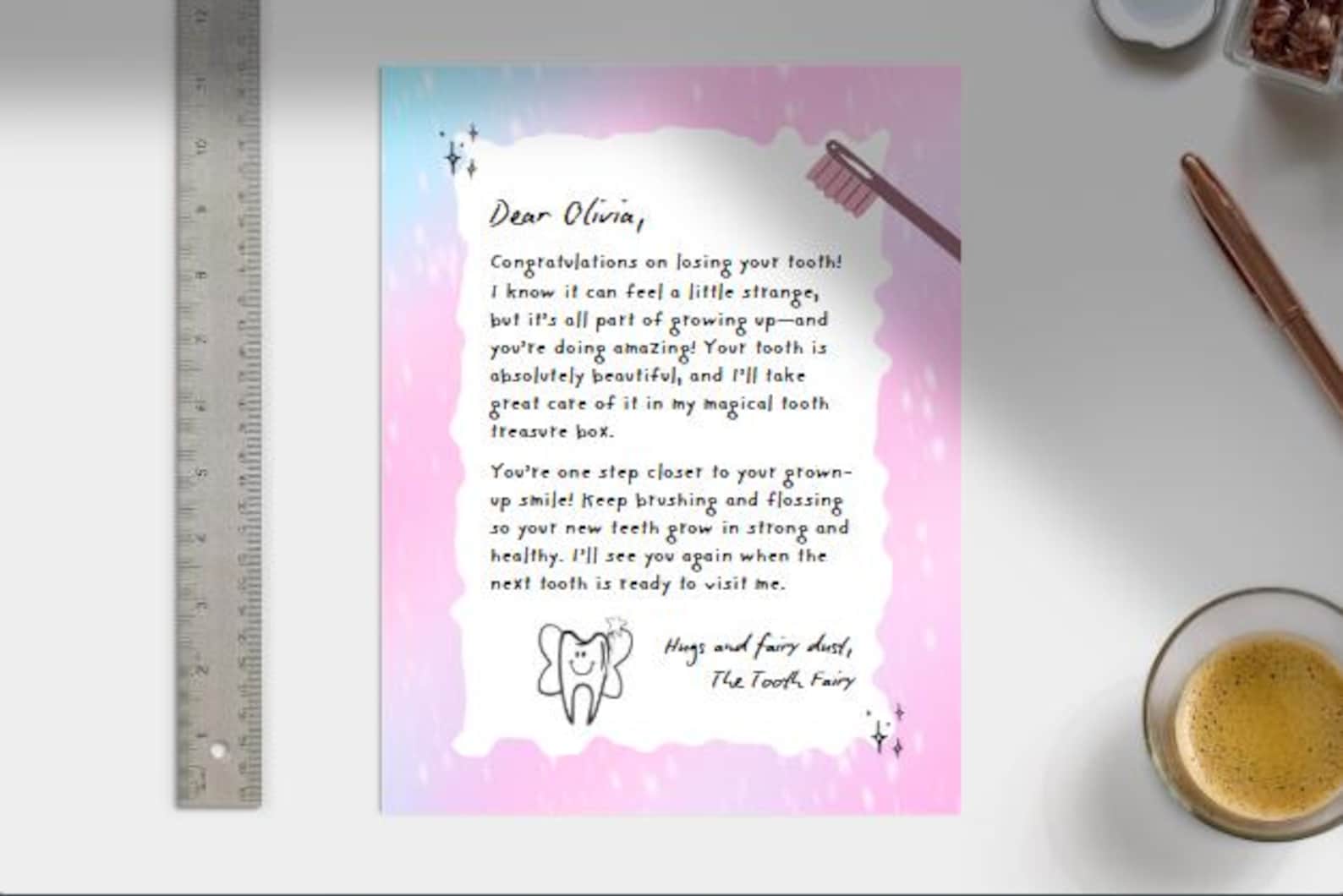 Tooth Fairy Letter | Congratulations on Losing Your Tooth | Making ...
