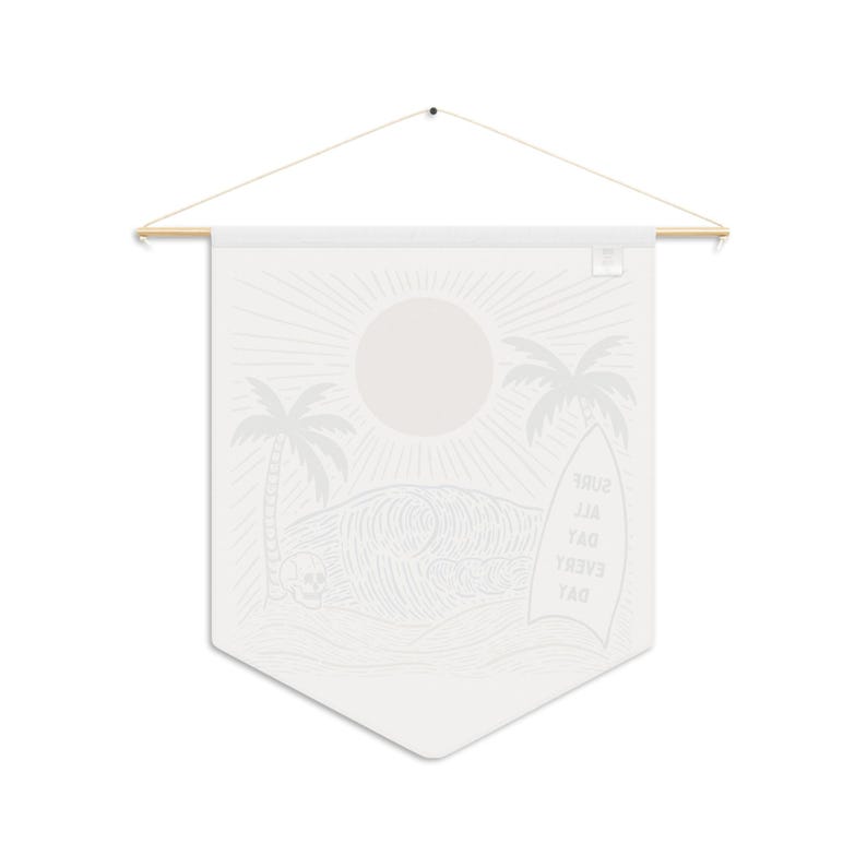 Surfing Pennant Banner: Coastal Boho Wall Decor, Beach House Tapestry ...