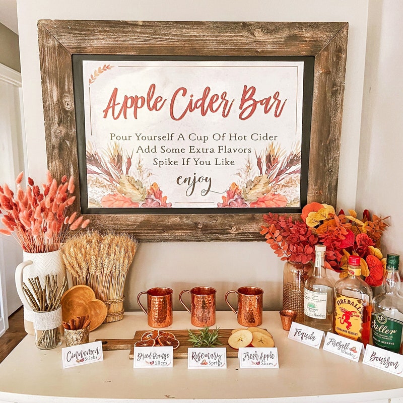 Fall Cider Favor - Etsy