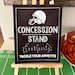 Football Party Food Printable Sign First Year Down Birthday Decor ...