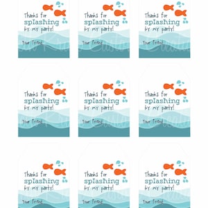 Goldfish Printable Party Instant Download by Beth Kruse Custom ...