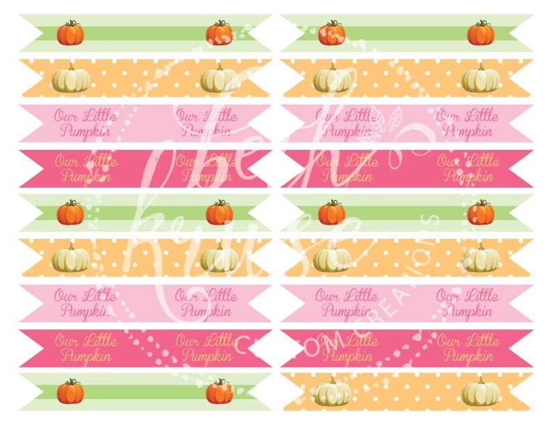 Our Little Pumpkin Drink Label INSTANT DOWNLOAD Package by Beth Kruse ...