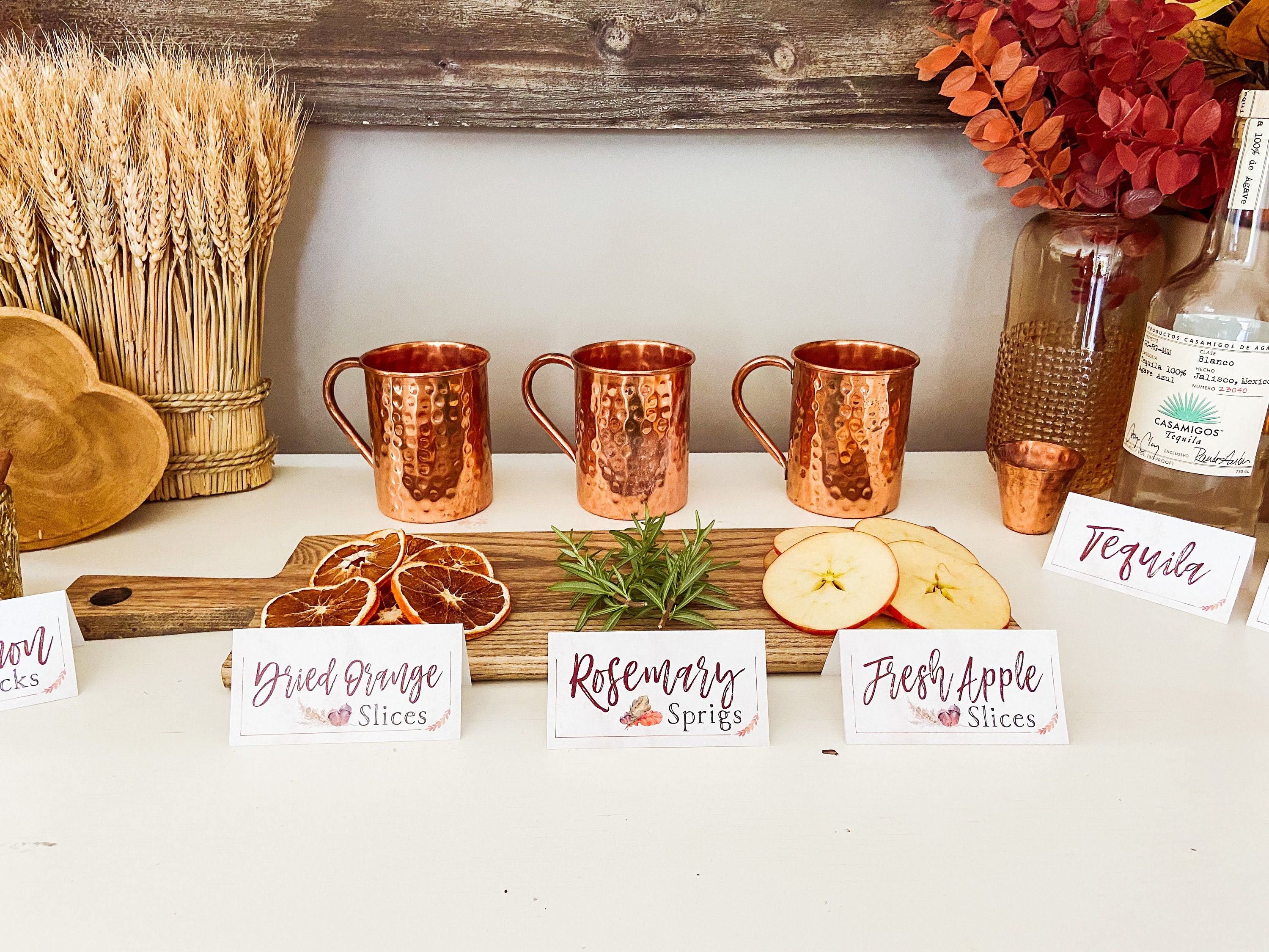 Apple Cider Bar Sign: Fall Watercolor Party Decor (instant Download) - Etsy
