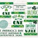 Irish First Birthday Centerpiece Signs St. Patrick's - Etsy