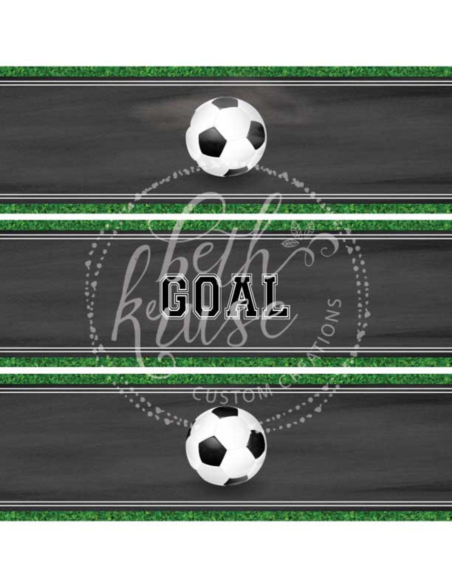 Soccer Drink Wraps Printable Water Wrap Printable Sports - Etsy