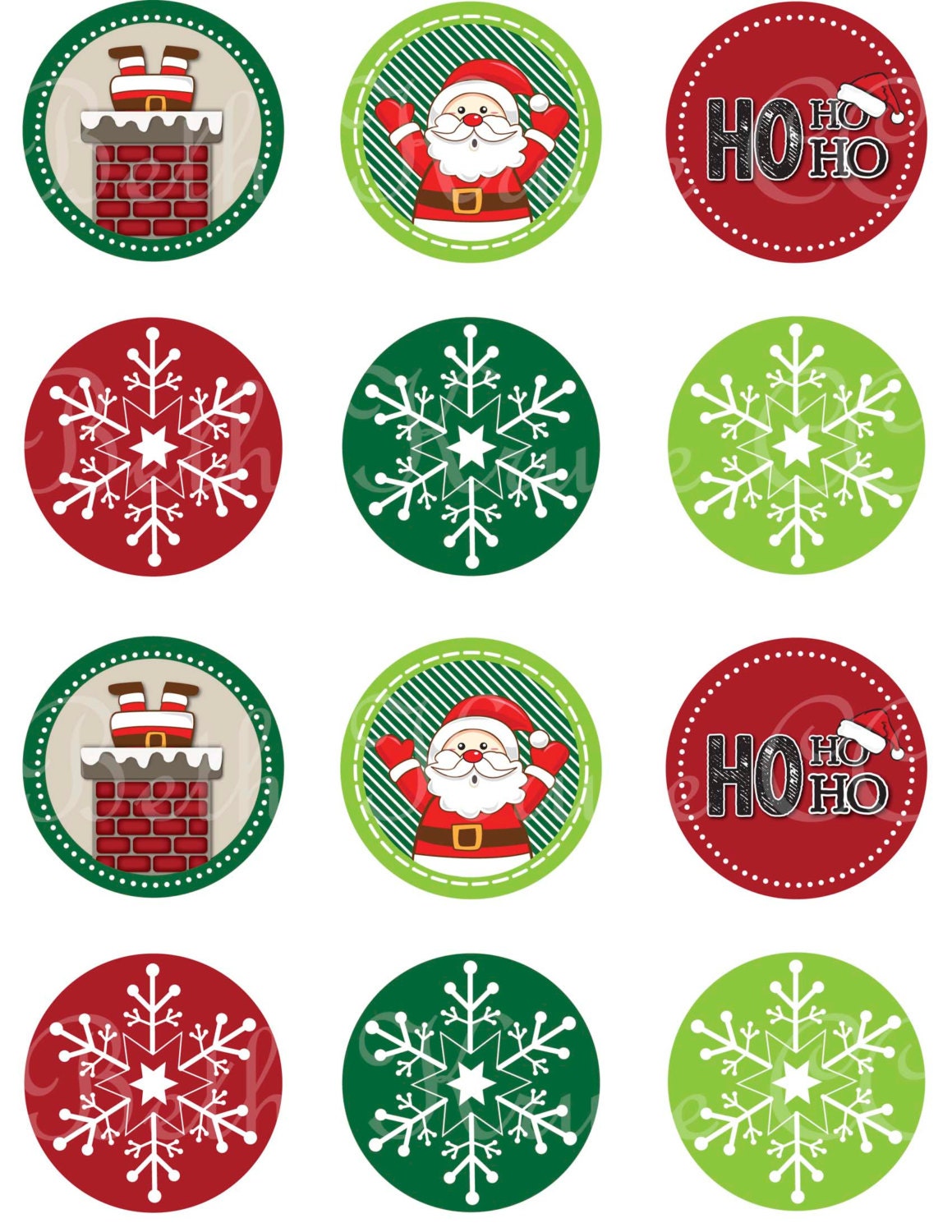 Santa Party Printable Instant Download by Beth Kruse Custom | Etsy