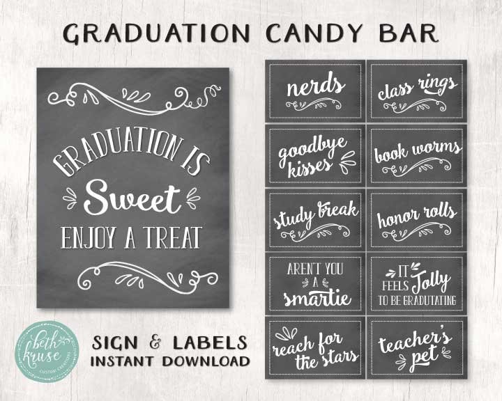 Candy Bar Signs Templates