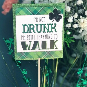Irish First Birthday Centerpiece Signs: St. Patrick's Day Decor (PDF ...