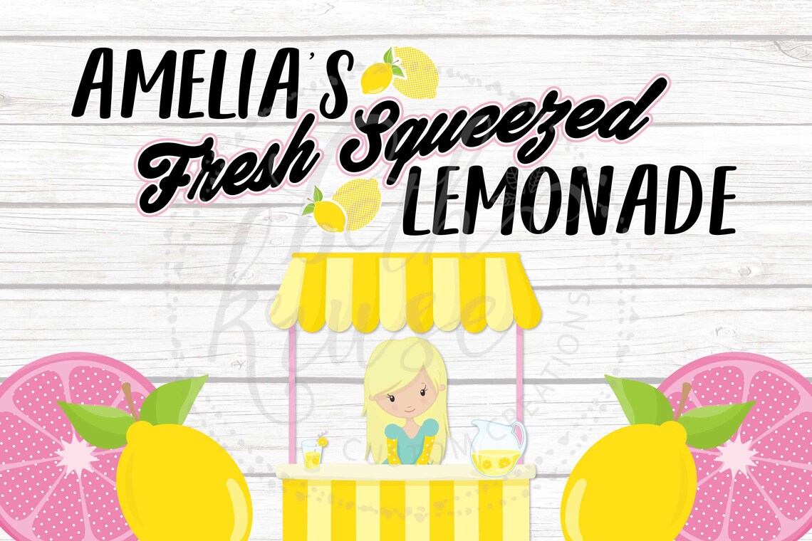 Lemonade Stand Backdrop Lemonade Poster Lemonade Stand - Etsy
