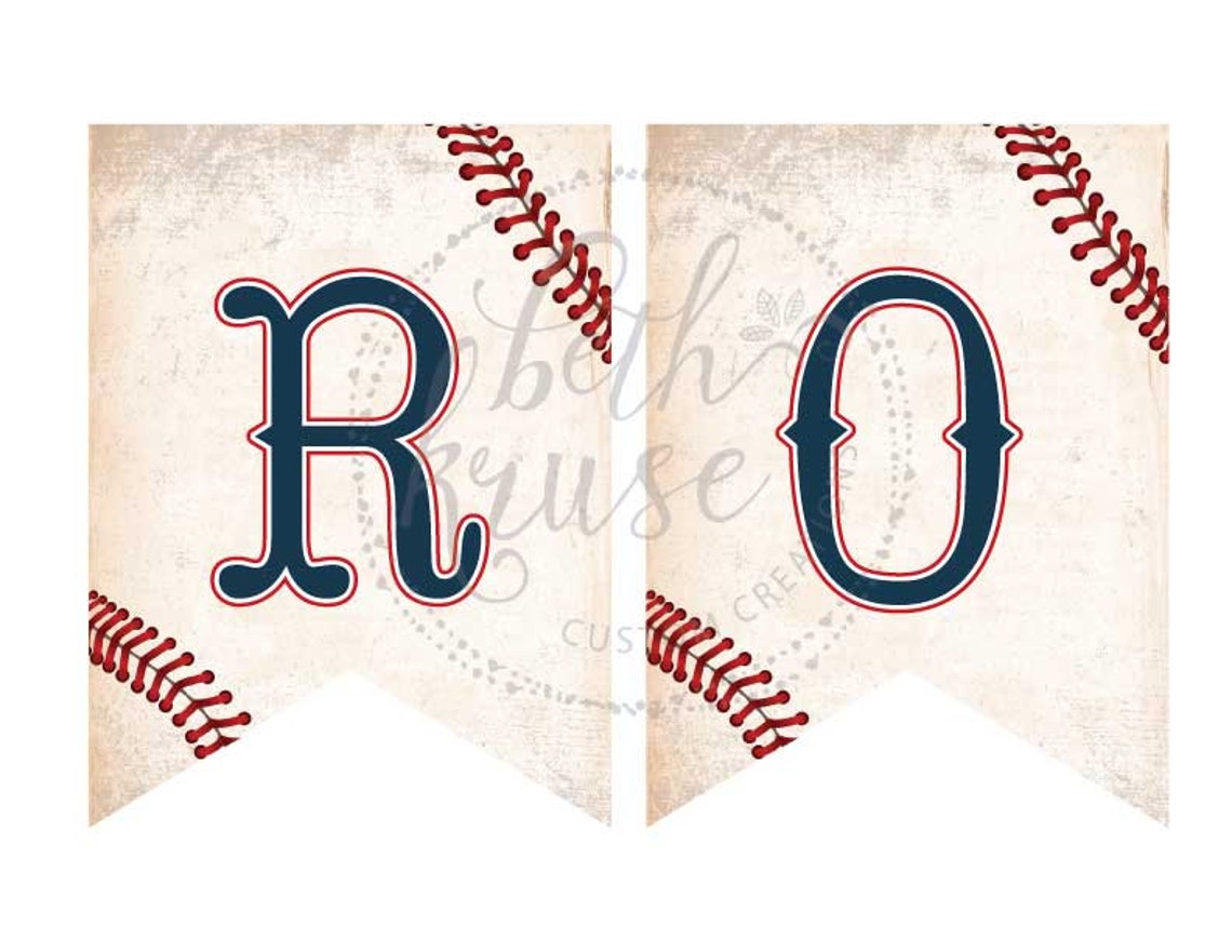 Baseball Rookie of the Year Banner 1st Birthday | Etsy