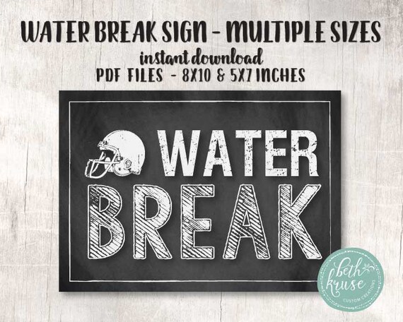 Printable On Break Sign