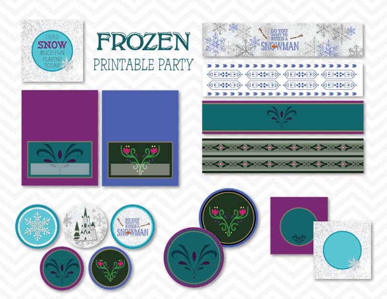 Frozen Inspired Printable Banner INSTANT DOWNLOAD | Etsy