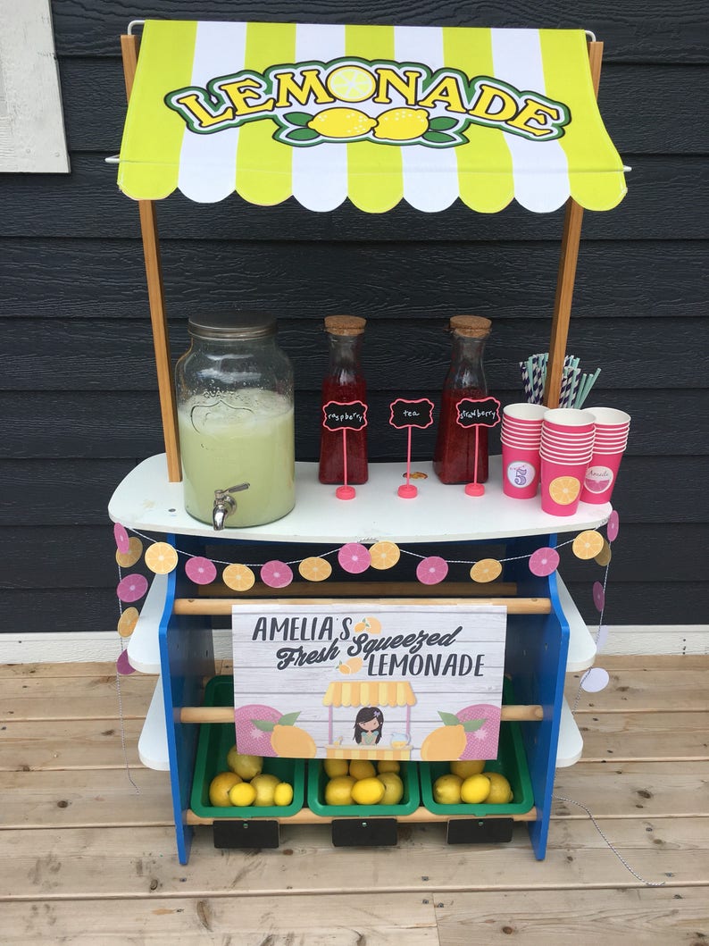 Lemonade Stand Sign and Lemon Circles INSTANT DOWNLOAD - Etsy
