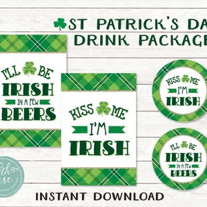 Irish First Birthday Centerpiece Signs: St. Patrick's Day Decor (PDF ...