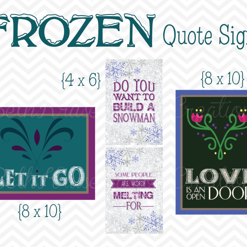 Frozen Quotes - Etsy