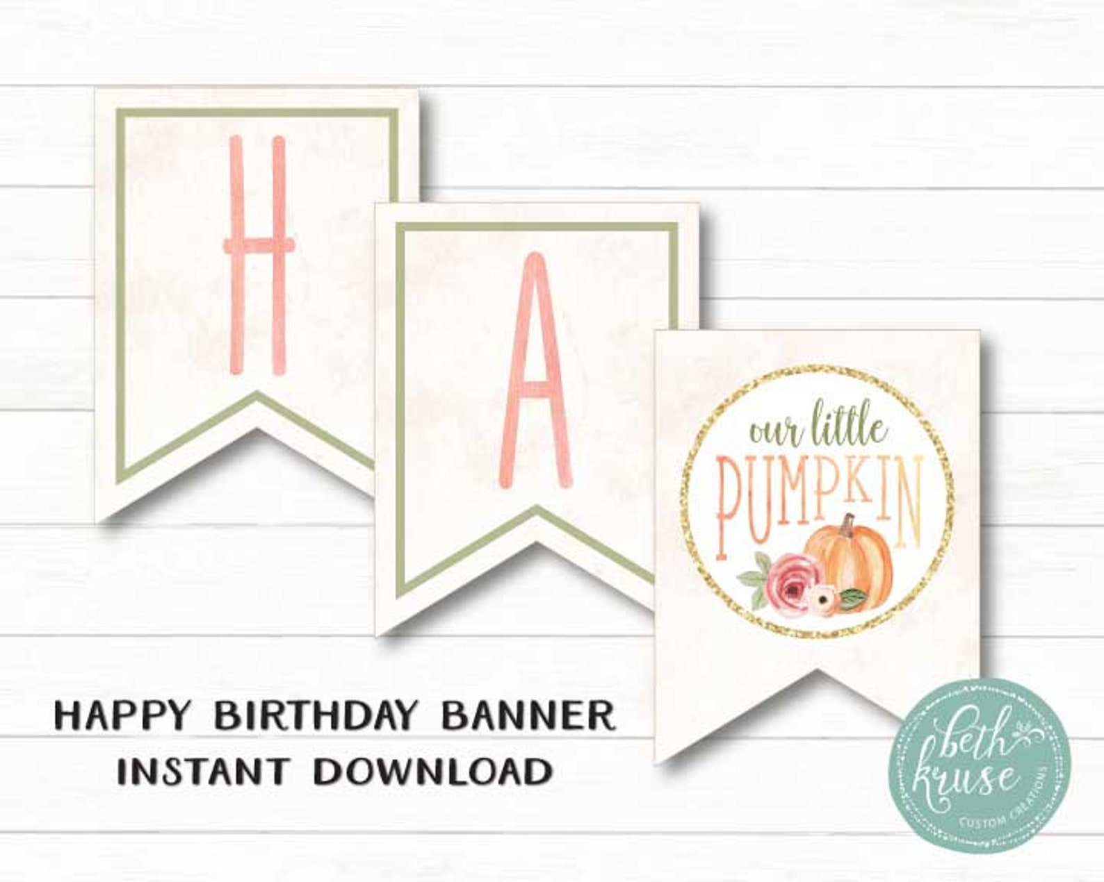 Pumpkin Patch Centerpiece Signs-- Watercolor --- Our Little Pumpkin ...
