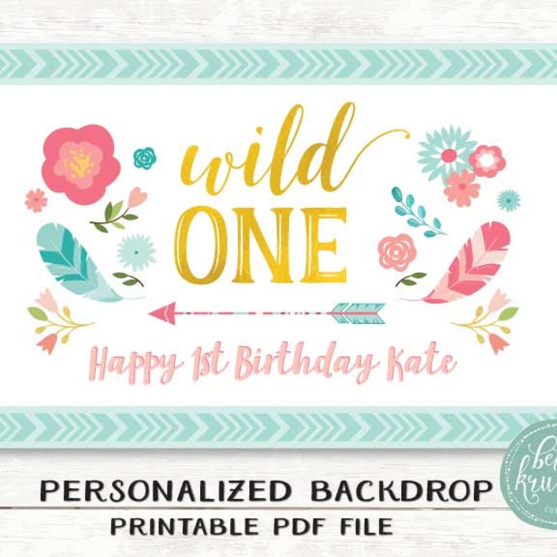 Wild One Backdrop - Etsy