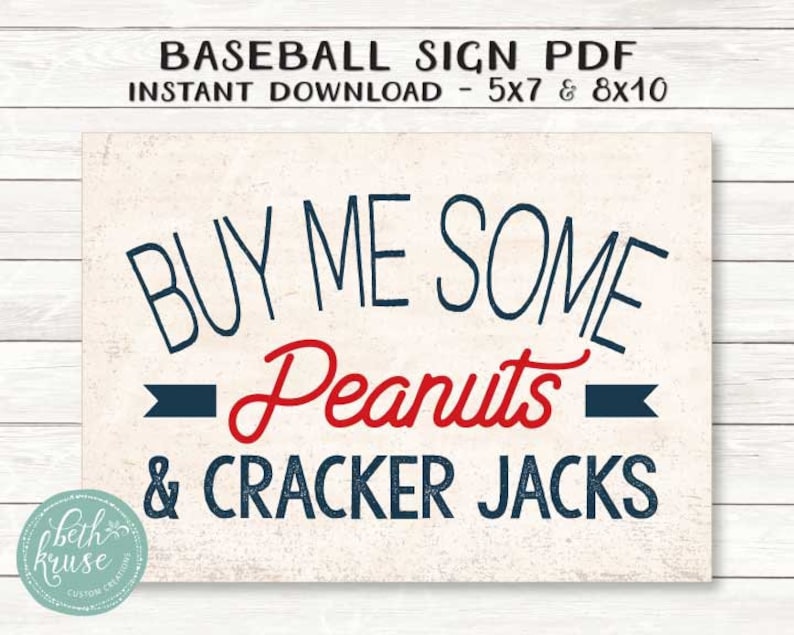 Baseball Autographs Printable Sign PDF File INSTANT - Etsy