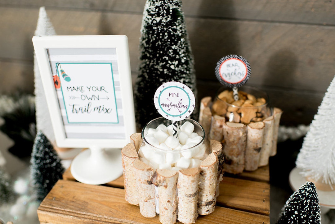 Trail Mix Bar --- Woodland -- Tribal -- Wild --- Printable INSTANT ...