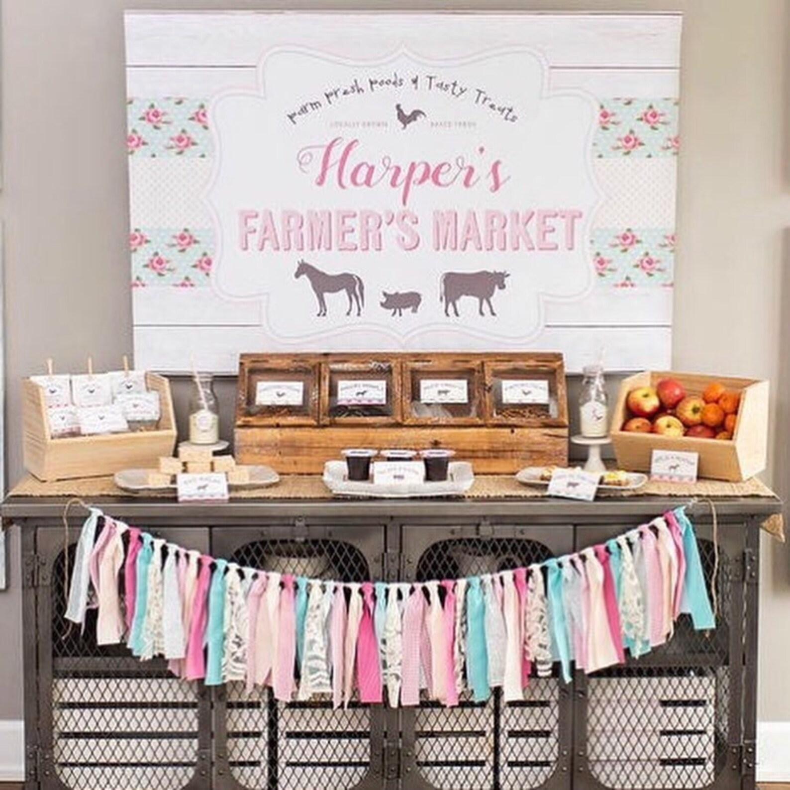 Farm Shabby Chic Barnyard Printable Invite by - Etsy