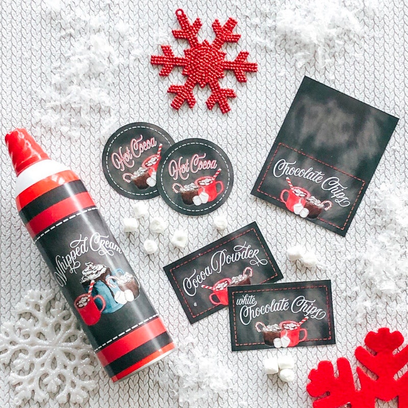 Hot Chocolate Bar Labels - Etsy