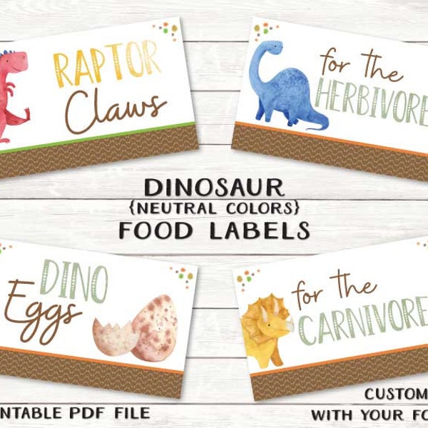 Dinosaur Food - Etsy