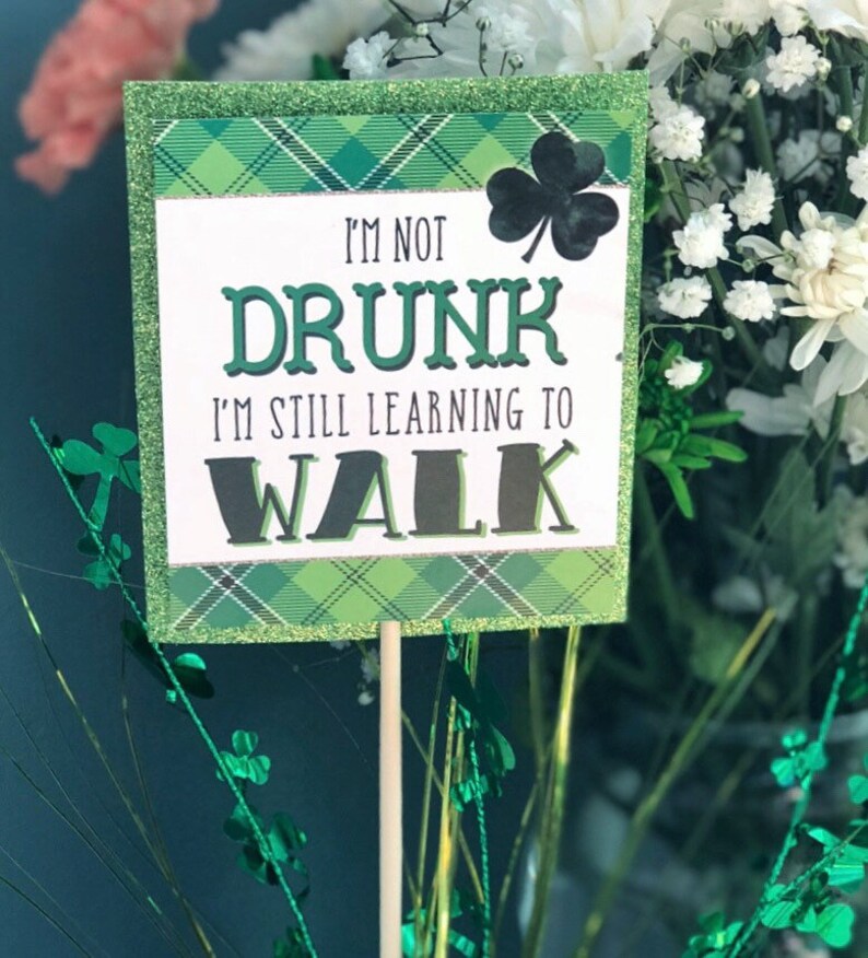 Irish First Birthday Personalized Centerpiece Signs St. - Etsy