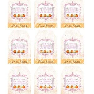 Our Little Pumpkin Personalized Printable Favor Tags by Beth Kruse ...