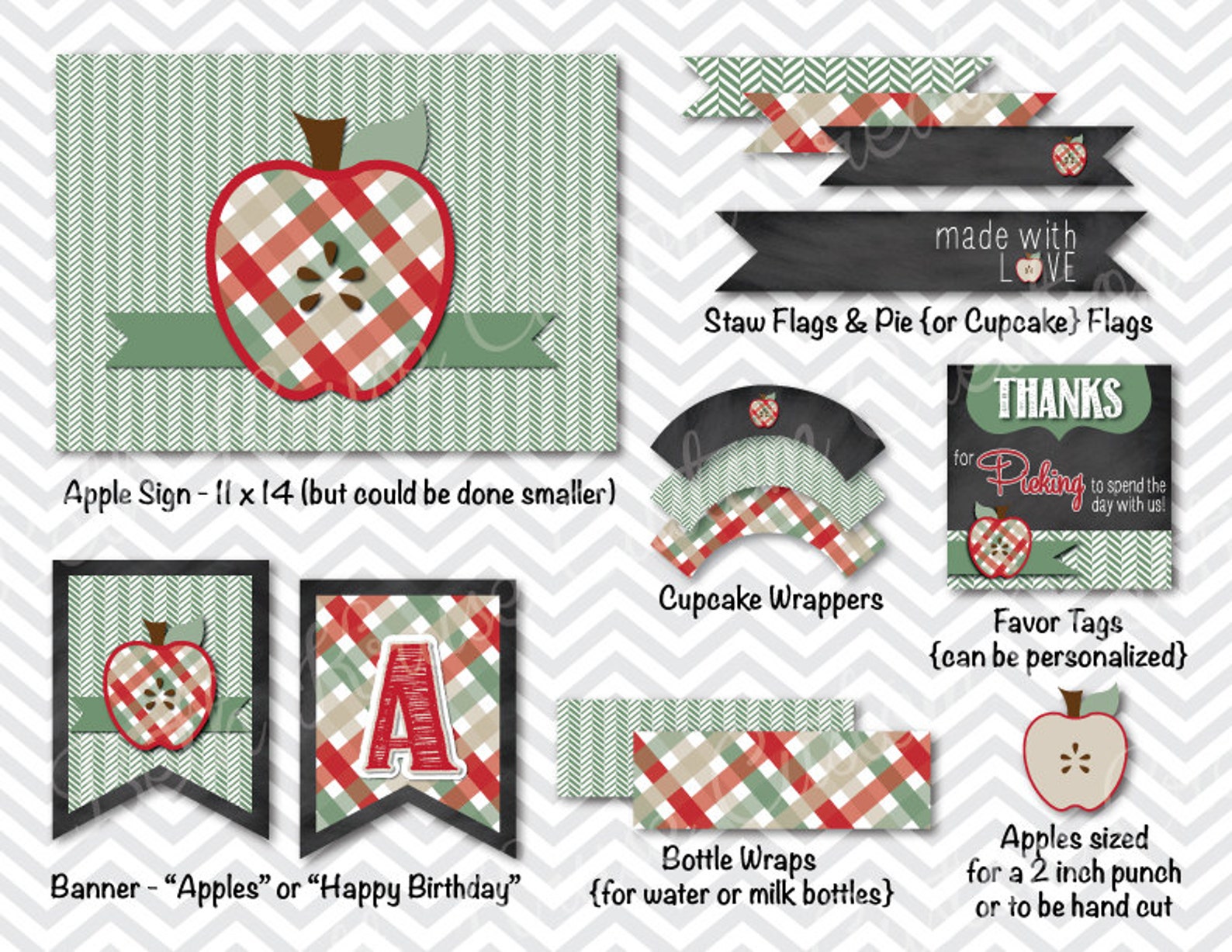 Apple Picking Printable Party - Etsy