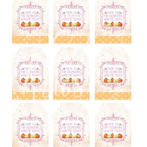 Our Little Pumpkin Printable Favor Tags INSTANT DOWNLOAD by Beth Kruse ...