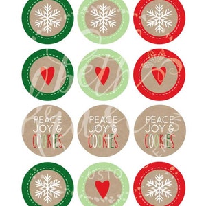 Holiday Printable Package Cookie Exchange Party Collection Instant ...