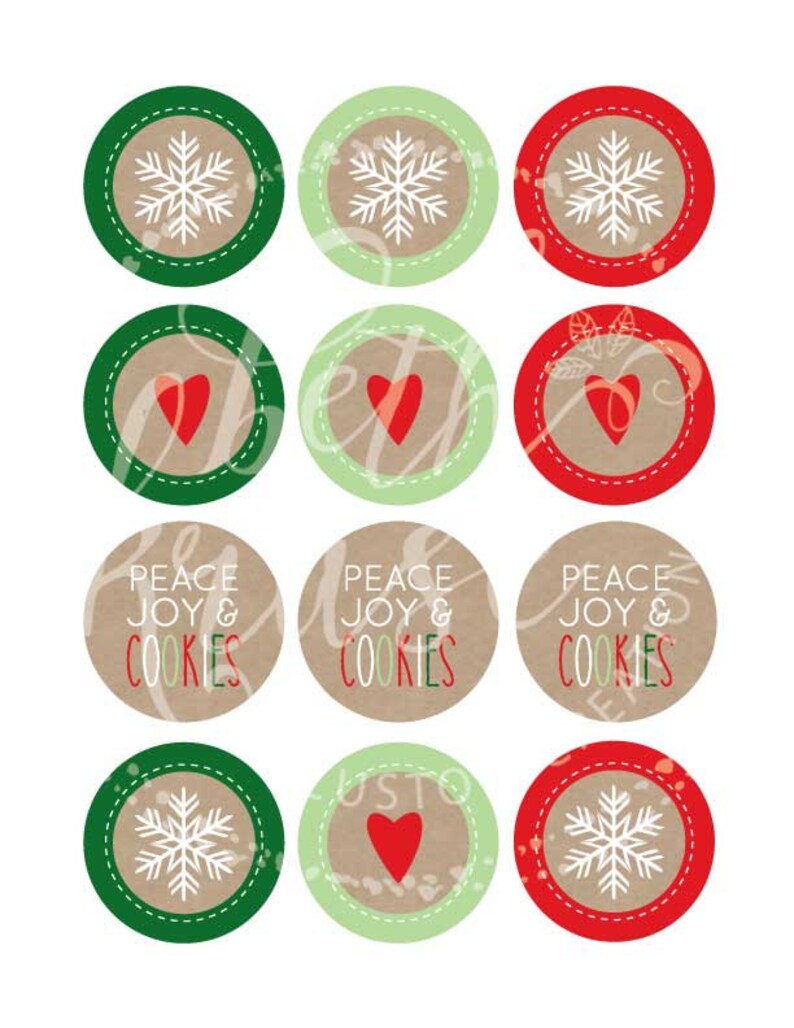 Holiday Printable Package Cookie Exchange Party Collection Instant ...
