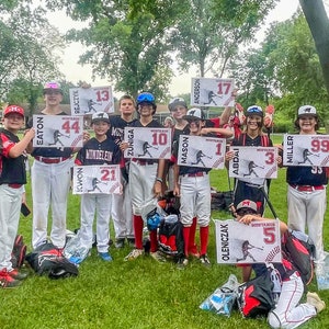 Baseball Team Signs - Tournament Door Signs - Personalized PDF Files ...