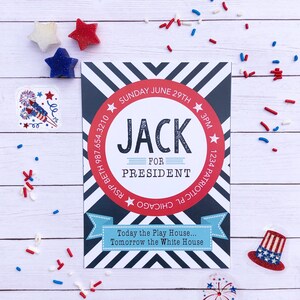 Presidential Campaign Party Invitation ... Vote for President Printable ...