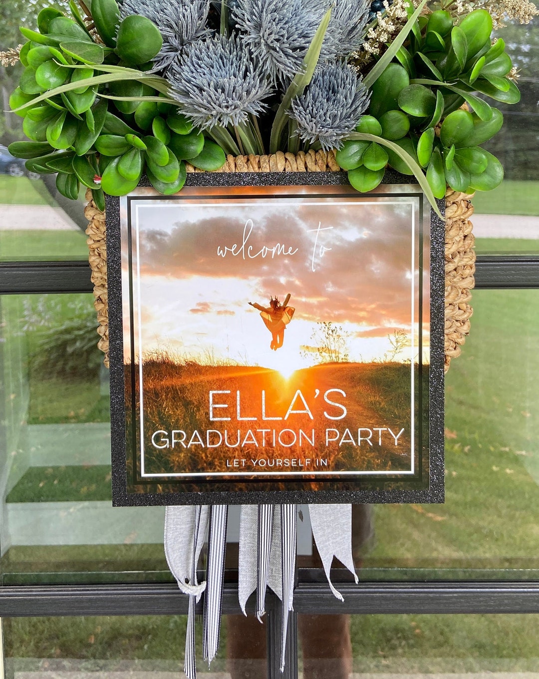 Graduation Photo Welcome Sign -- Personalized Printable PDF & JPG File ...