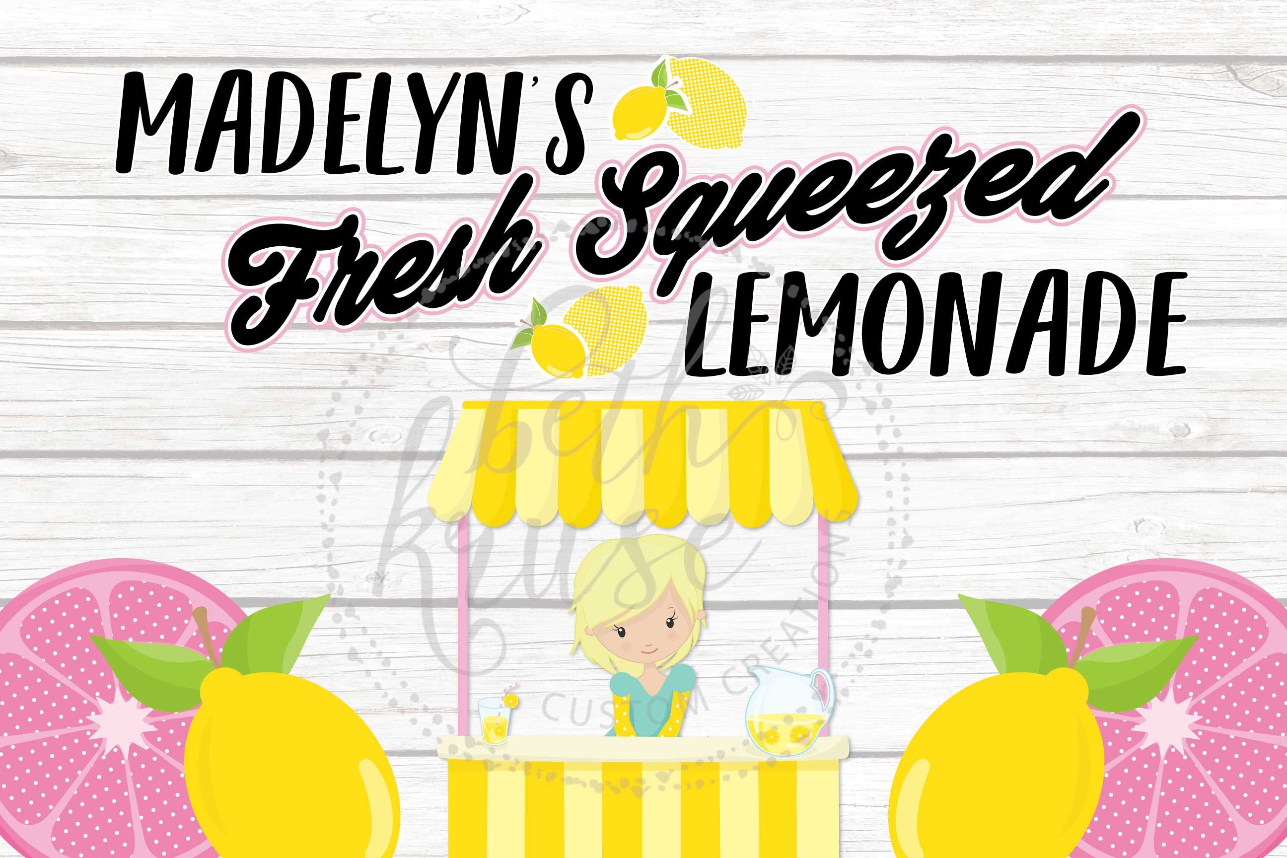 Lemonade Stand Backdrop Lemonade Poster Lemonade Stand | Etsy