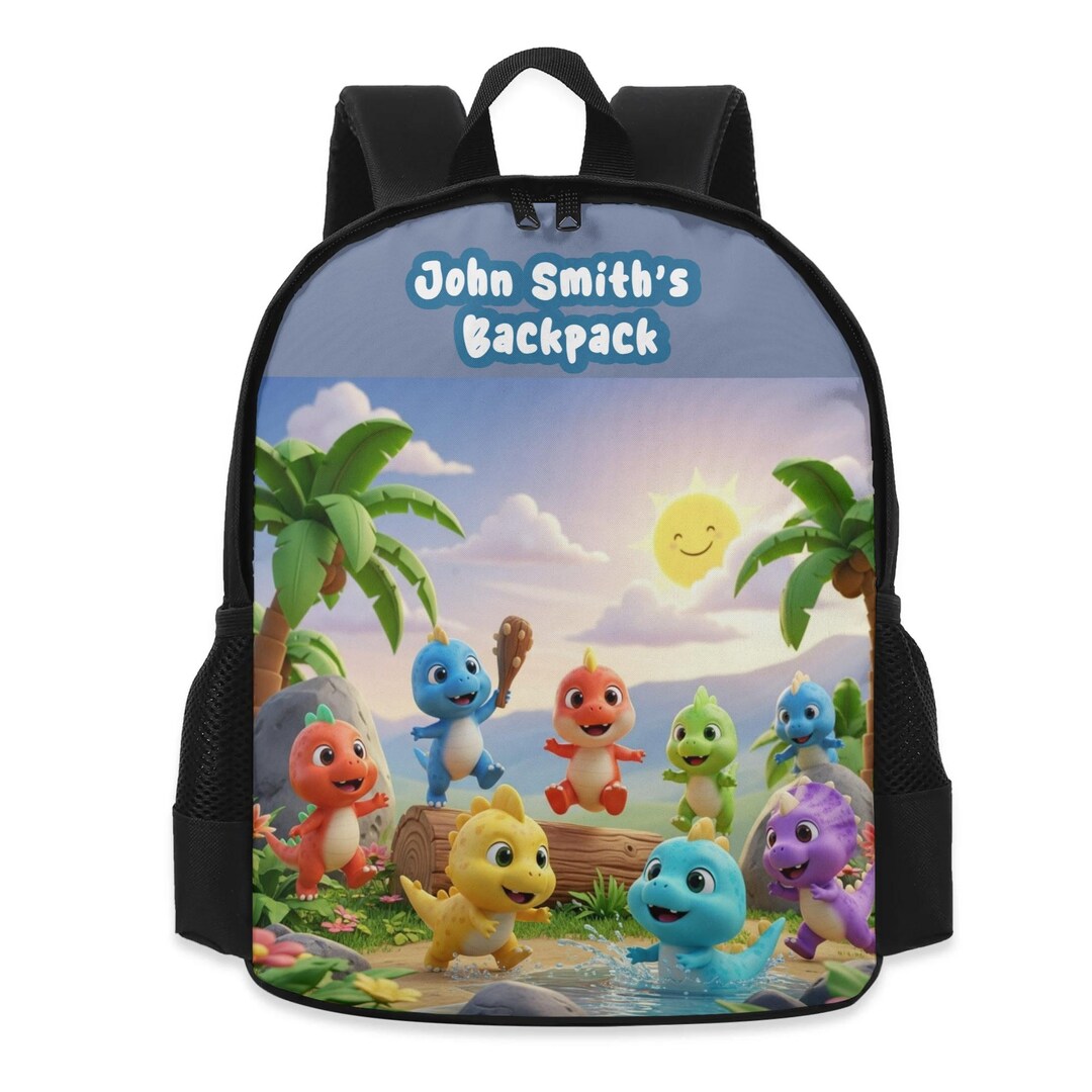 Personalized Dinosaur Backpack | Kids Preschool Book Bag - Etsy