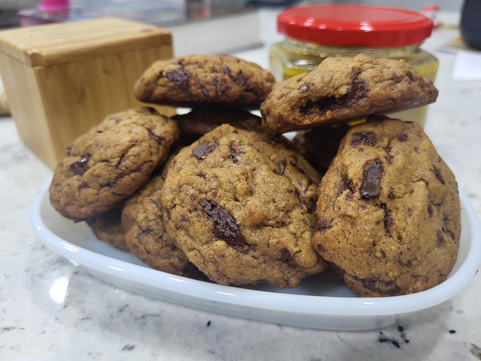 Pistachio Butter Filled Dubai Cookie: Handcrafted Chocolate Chip Cookie ...