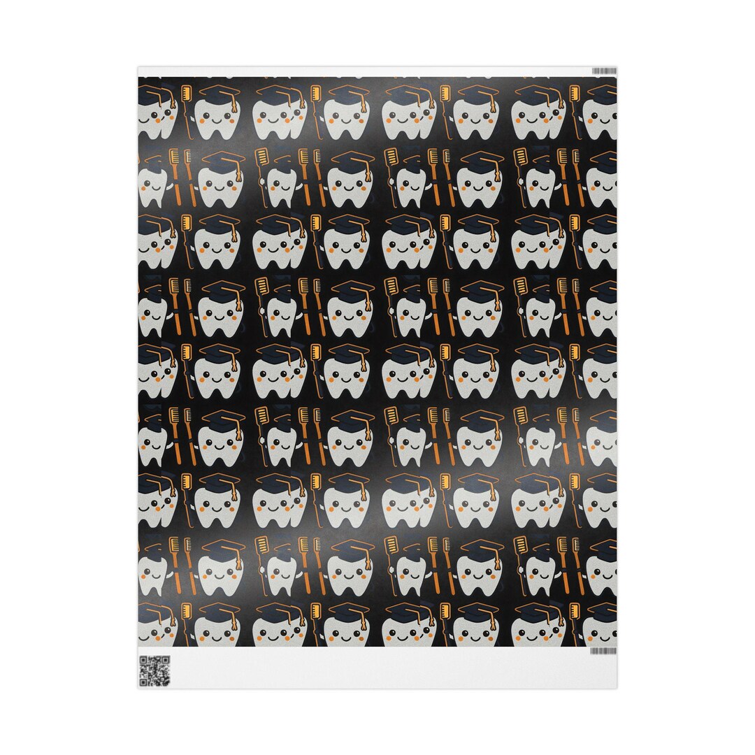 Graduation Wrapping Paper: Dental Student Gift Wrap - Etsy
