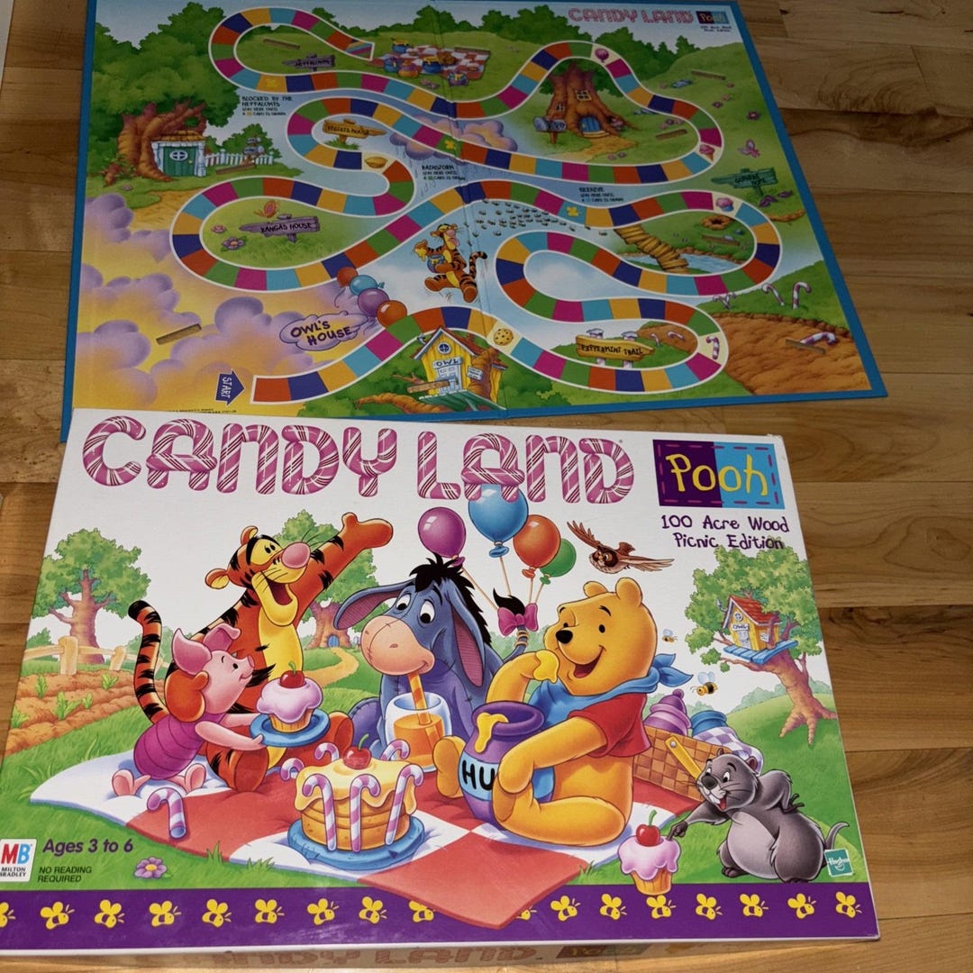 Candy Land Winnie the Pooh Edition 1998 Vintage Board Game 100 Acre ...