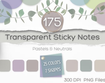 Transparent Sticky Notes - Etsy