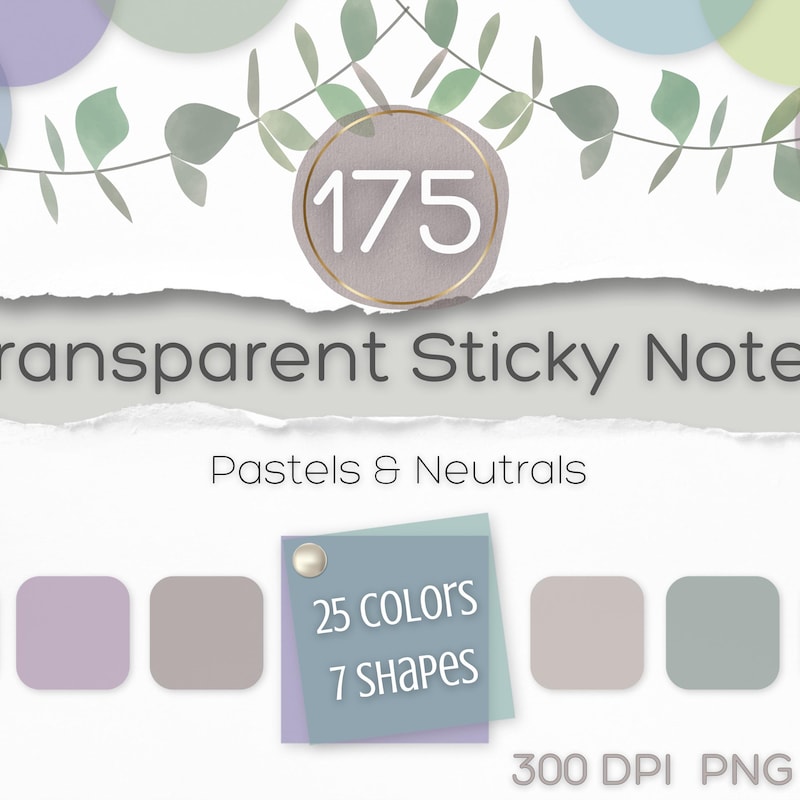 Pastel Sticky Notes - Etsy