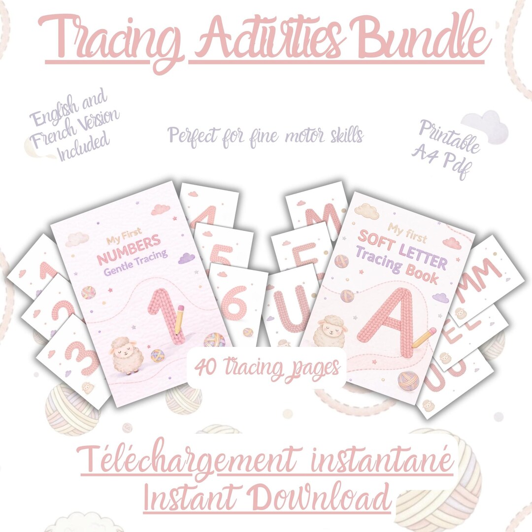 Tracing Activities Bundle for Kids | Letters & Numbers | Fine Motor ...