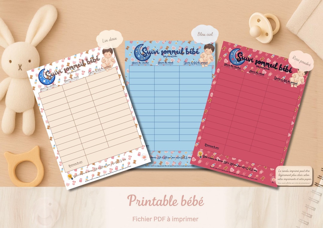Baby Sleep Tracker – Printable PDF Planner / Gentle Routine for ...