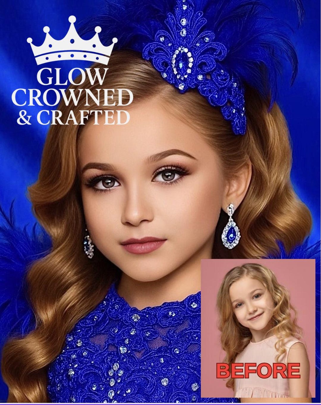 Glitz Pageant Headshot Retouching – AI Photo Editing Service | High ...