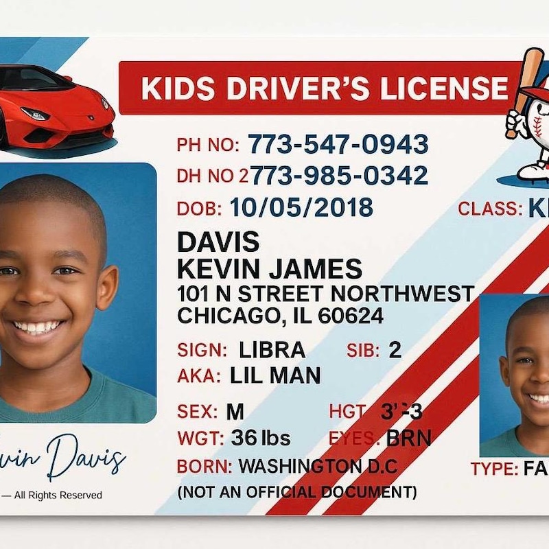 Custom Fake Driver License - Etsy