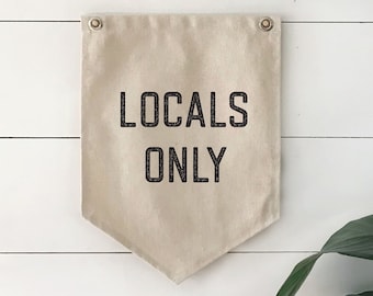 Locals Only Flag - Etsy