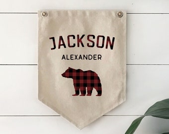Buffalo Plaid Pennant - Etsy