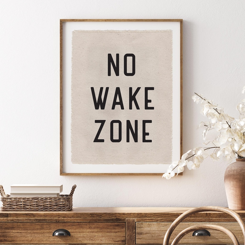 No Wake Zone Sign Poster - Etsy